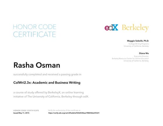 edX Certificate | PPT