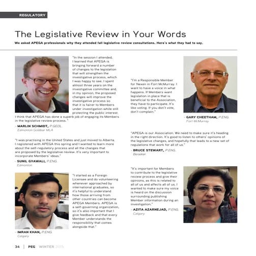PEG_Winter2015 Legislative Review Story | PDF