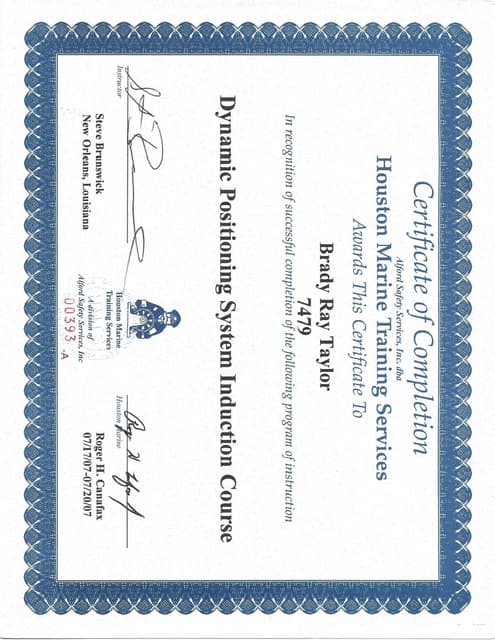 Fire Watch Cert | PDF