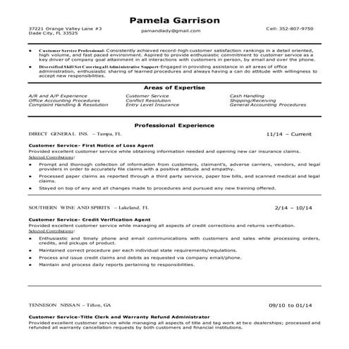 pam Resume 1 | DOCX