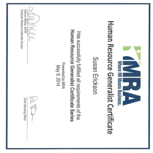 HR Generalist Certificate | PDF