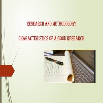 Criteria of a good research | PPTX