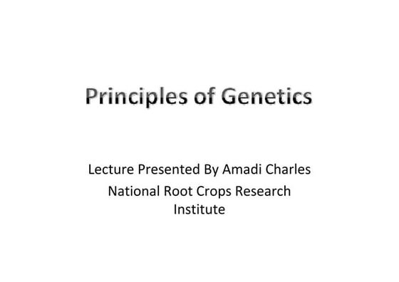 Mendelian genetics 101 | PPT
