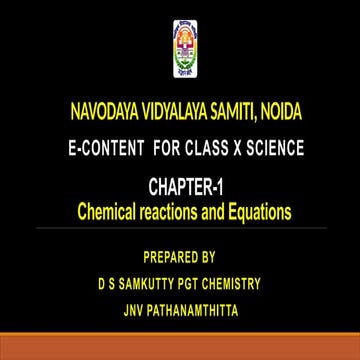 Ncert class 10 - science - chapter 1 - chemical reactions and equations ...