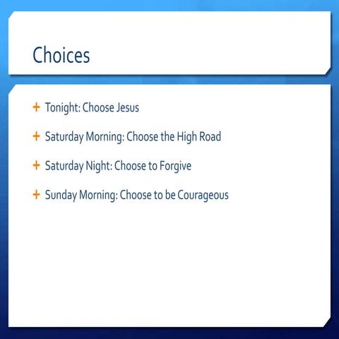1 choose jesus | PPTX