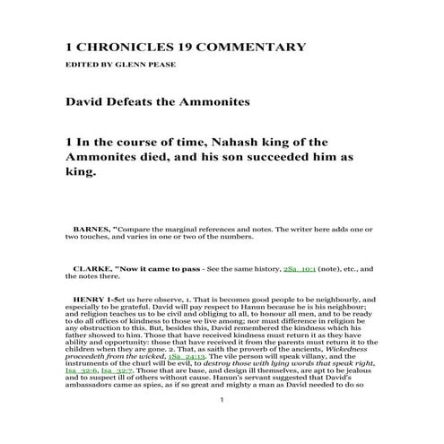 1 chronicles 19 commentary | PDF