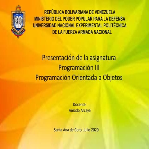 Unidad 7 conceptos Avanzados en la Programacion orientado a objetos | PPTX