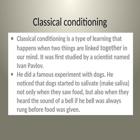 Understanding Classical Conditioning: Pavlov's Experiment and Key ...