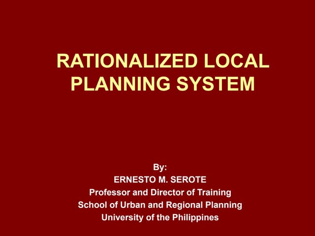 Comprehensive Development Plan | PPTX