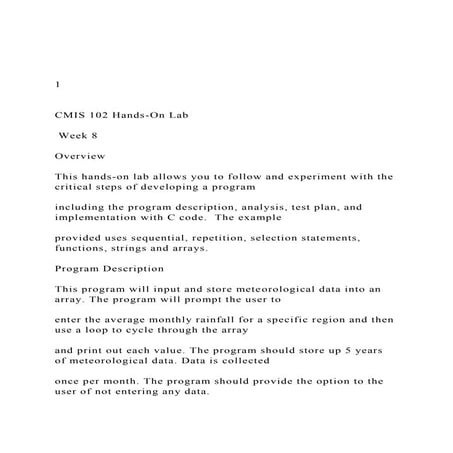 1 CMIS 102 Hands-On Lab Week 8 Overview Th.docx