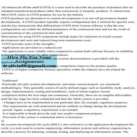 1)Commercial off-the-shelf (COTS) is a term used to describe the pur.pdf