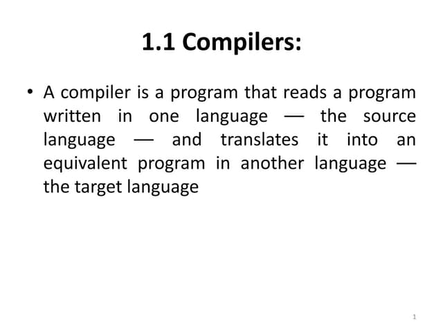 The Analysis Synthesis Model Of Compilation