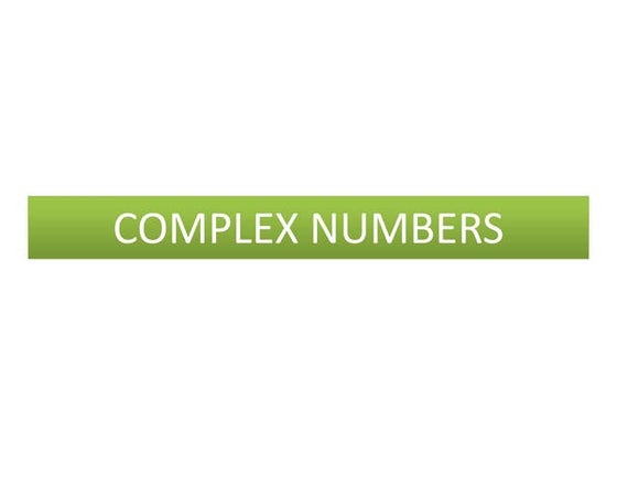 Complex number | PPT