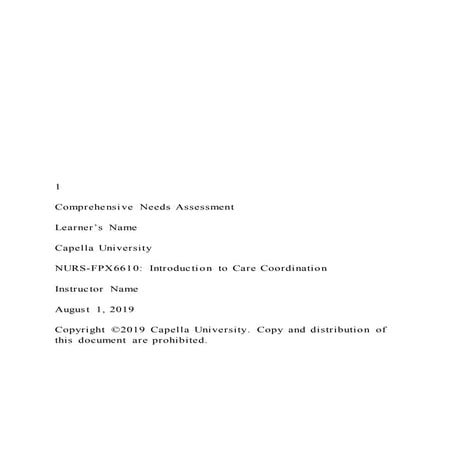 1 Comprehensive Needs Assessment L | PDF