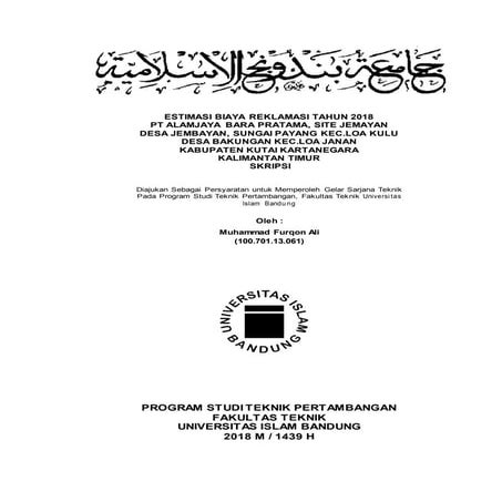 Cover Tugas Akhir Unisba | DOCX