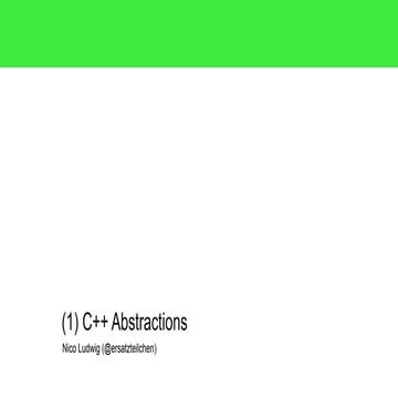 (1) cpp abstractions user_defined_types | PPT