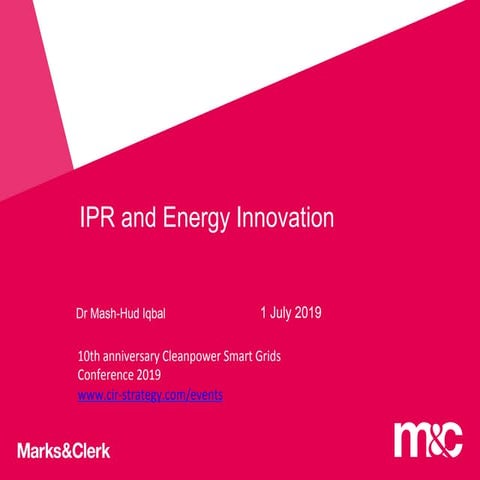 IPR and Energy Innovation | PDF