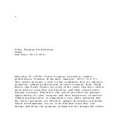1Cyber Weapon ProliferationNameDue D | PDF