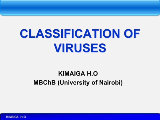 Baltimore classification of viruses presentation | PPTX