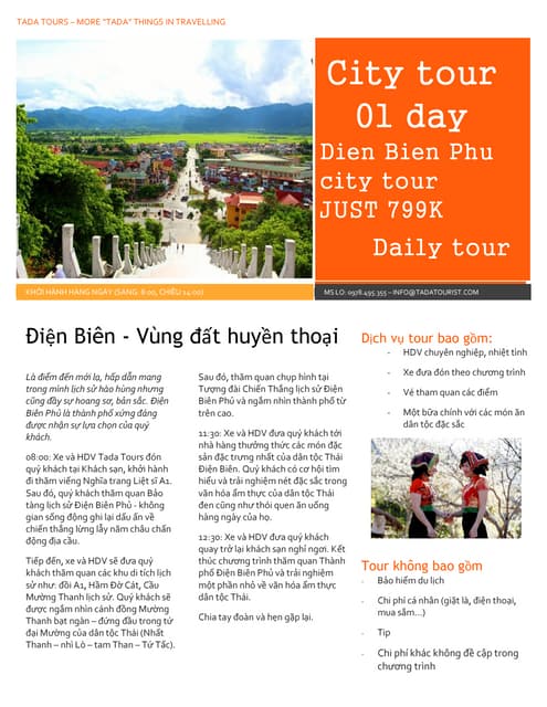 Chương trình tour hanoi | PDF
