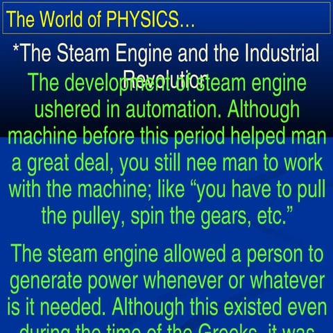 1d physics (discoveries) | PPT | Physics | Science