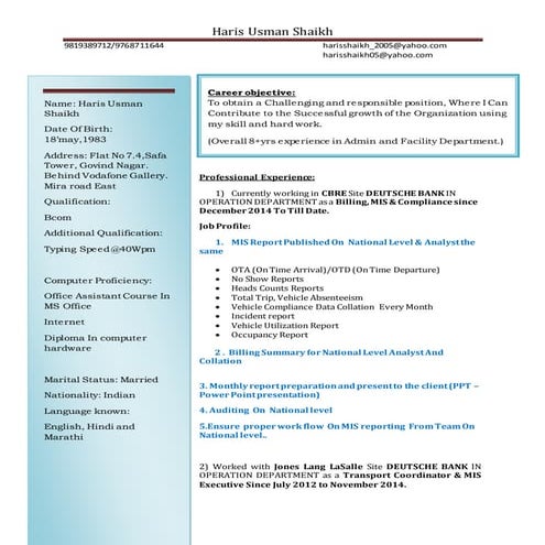 Resume Haris FInal | DOCX