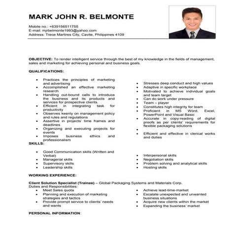 Mark John Belmonte | DOC