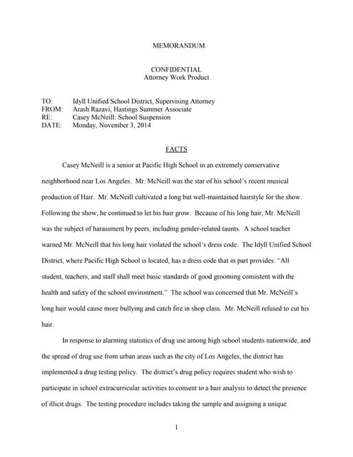 IRAC WRITING SAMPLE | DOCX