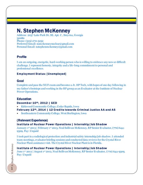 Firefighter Resume Updated March 2015 | PDF