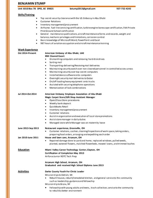 Alvin's Resume Final copy | PDF