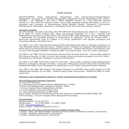 Ashok Kannan CV 05032015 | DOCX