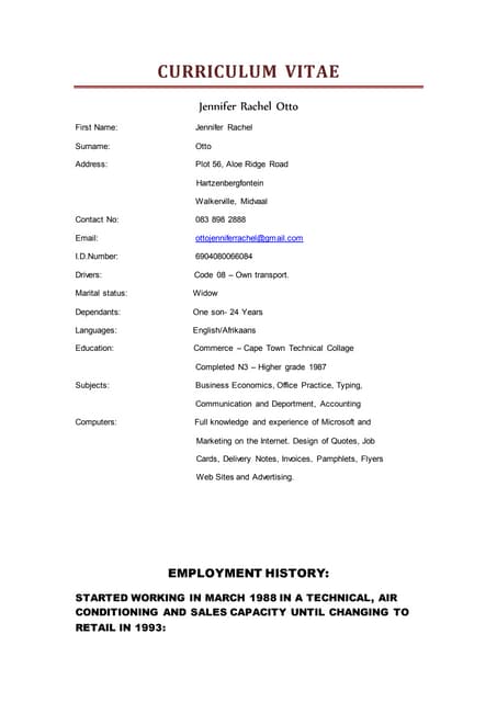 Cv Jeannette Alsing | PDF