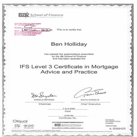 CeMAP Certificate | PDF