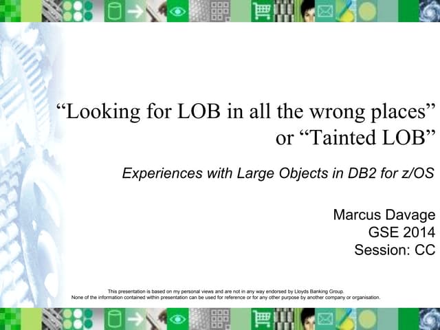 Tainted LOB | PPT Tainted LOB | PPT