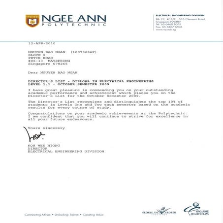 Director List + recommendation letter (colour) | PDF