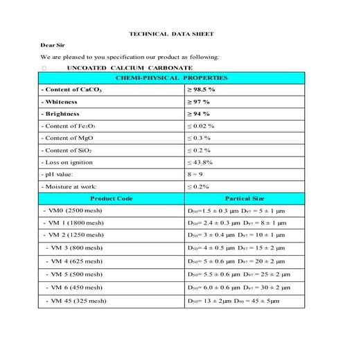 Techniacl data sheet PCC_GCC from VMPC in Vietnam | DOCX