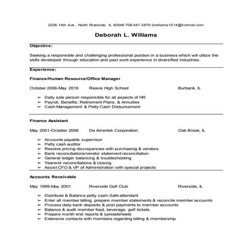 Brenda Resume Revised | DOC