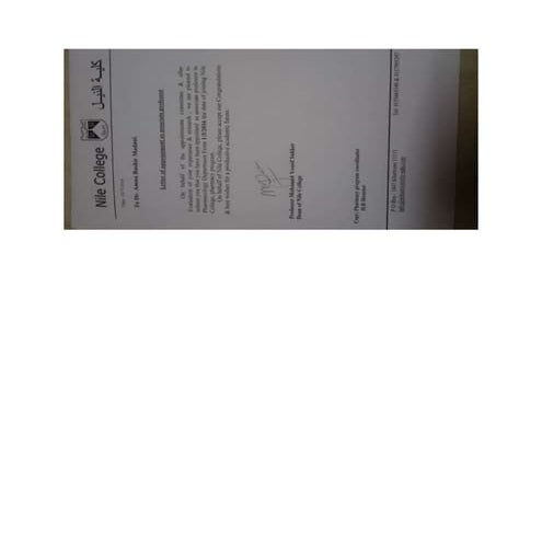 appointment as associate | DOCX