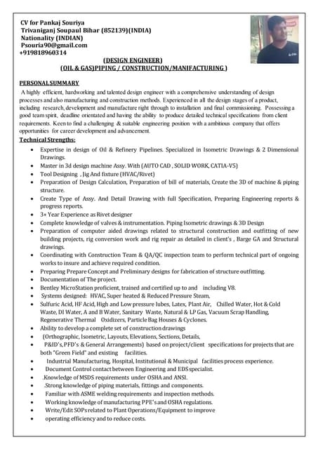 CV_ BIM Revit Mep Modeler & Draftsman | DOCX