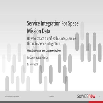 Service Integration for Space Mission Data (final) | PPTX