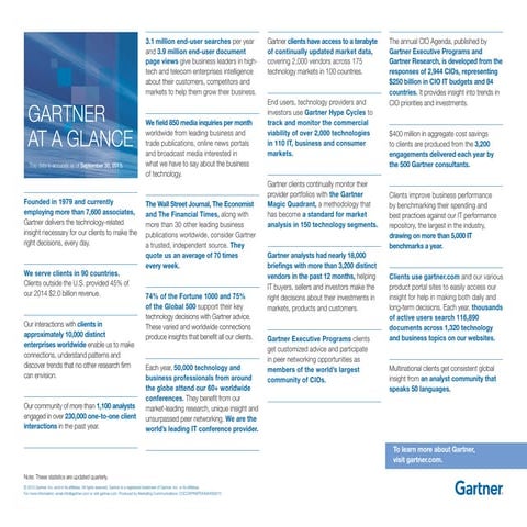 Gartner At A Glance | PDF