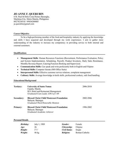 Ramon mitra resume | PDF