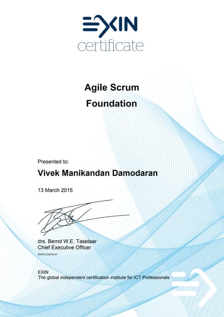 Agile Scrum Foundation Certificate (ASF) | PDF