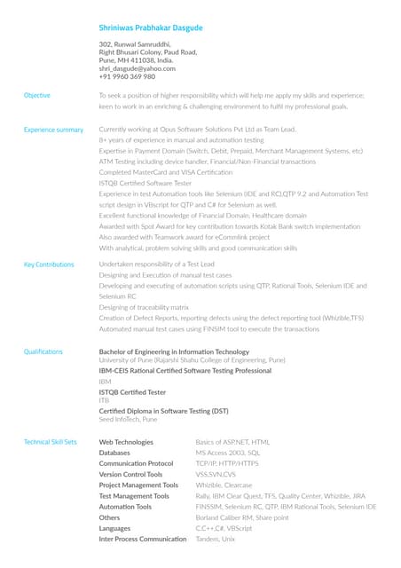 puja resume | DOCX | Computer Networking | Computing