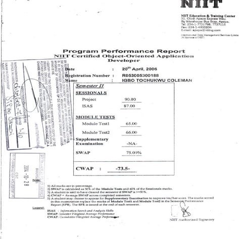 NIIT PROGRAMME PERFORMANCE2.PDF