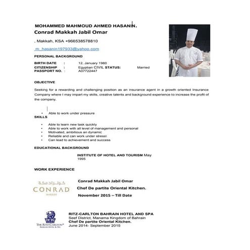 Ryan Hendricks CV | DOCX