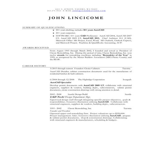 Rick Resume No. 14 | DOCX