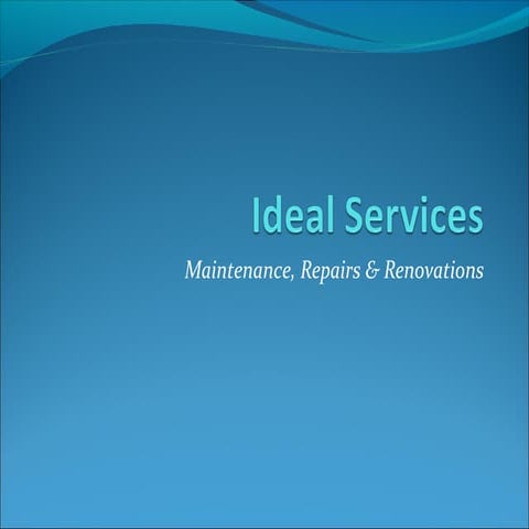 Ideal Services profile | PPT