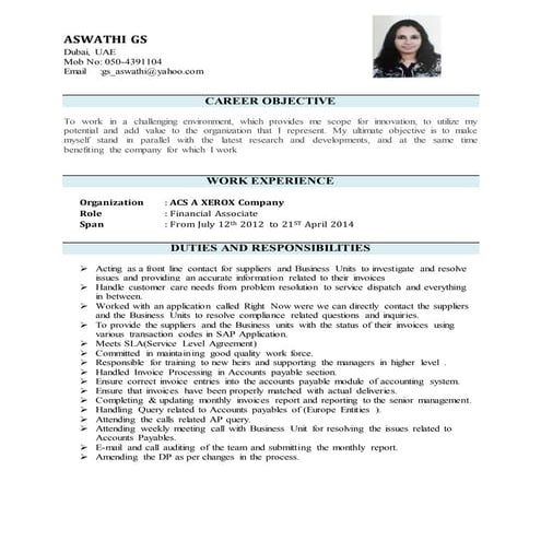 ASWATHI GS CV-2 | DOCX