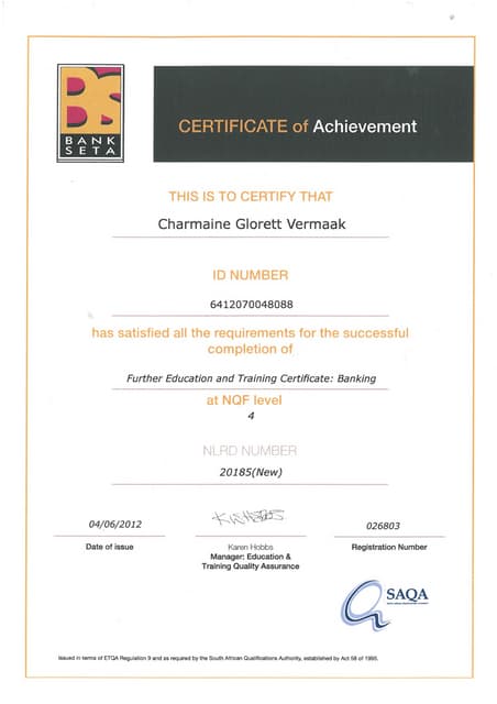 health and safety 2016 cerificate | PDF